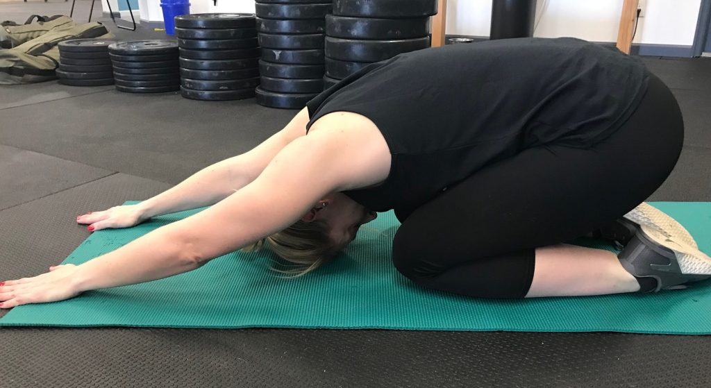 Shoulder Pain Exercise Stretch - Childs Pose - Larson Sports and ...
